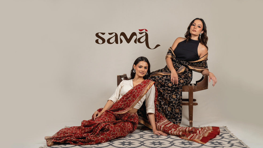 Sama by Ray Ethnic – Handcrafted Sarees in Block Print & Tie-Dye – Page 2