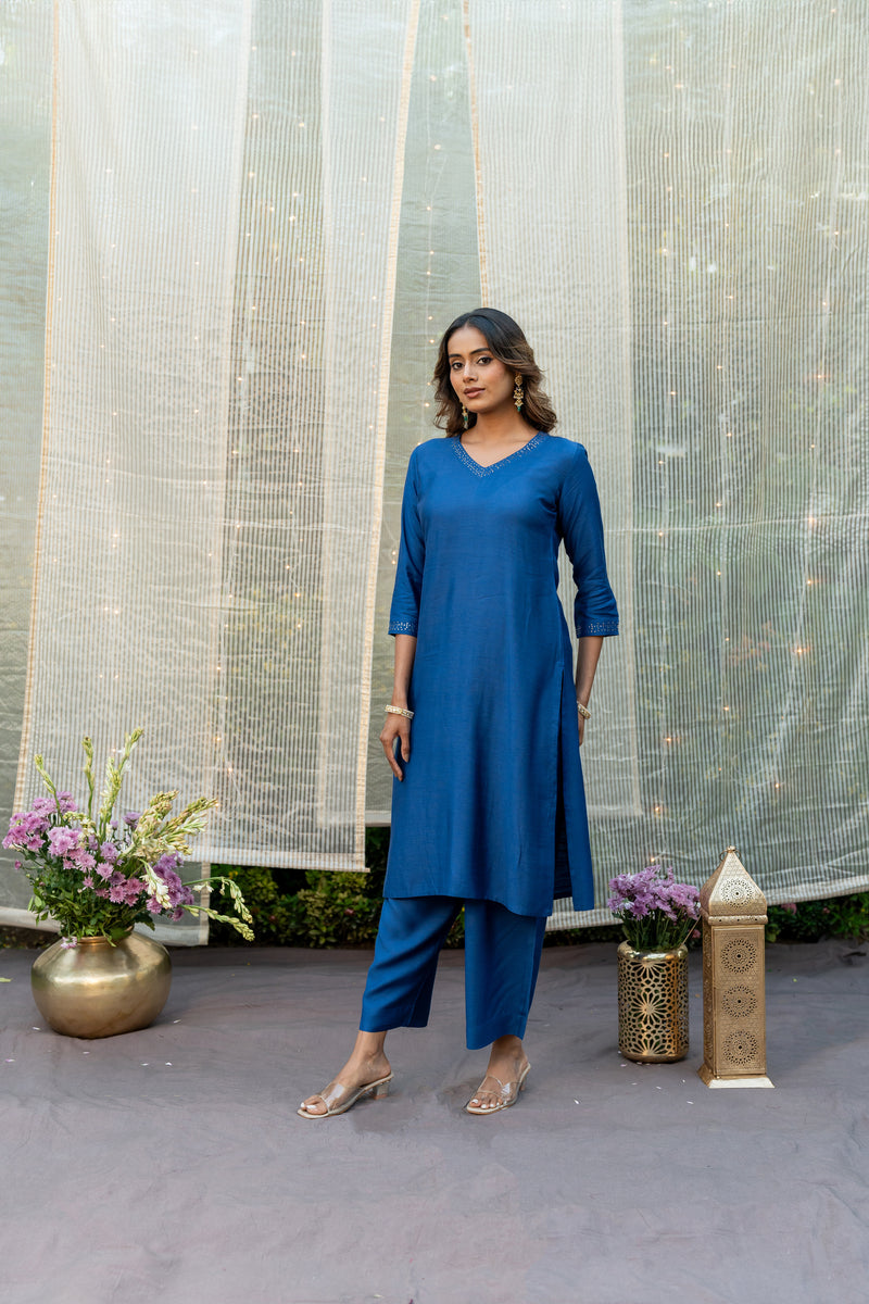 Cotton Silk Slub Badla Set of Two – The Ira by Ray Ethnic